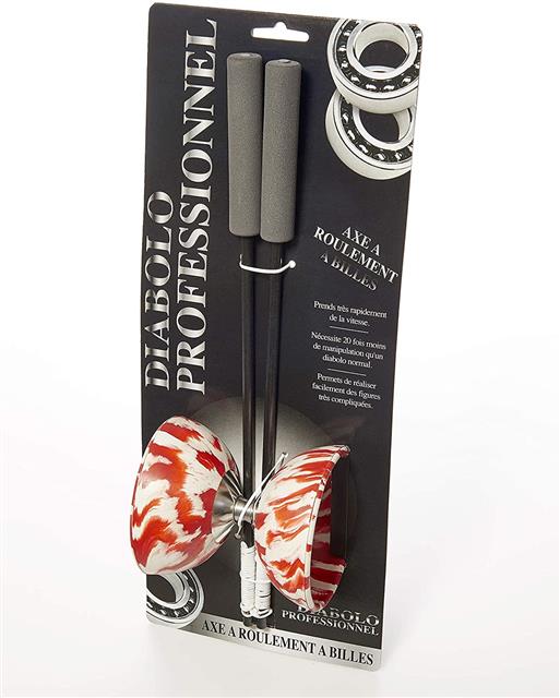 DIABOLO ROULEMENT A BILL MOUCHETTE ROUGE ET BLANC | ToysAndGames